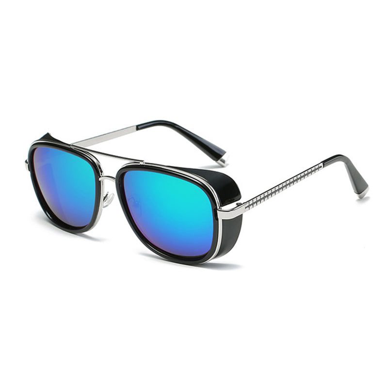 Steampunk ton stark Iron Man 3 sunglasses men brand women mirror desig ...